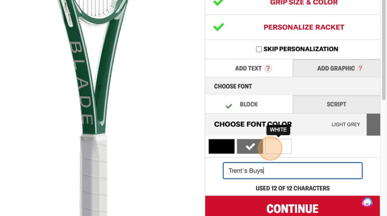 Wilson Custom Tennis Rackets | Your Game - Your Way - Trent's Buys